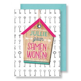 6 Wenskaarten met envelop - Huwelijk - Samenwonen!